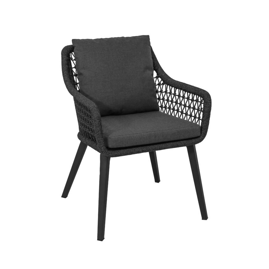CASA DOMA Ribera Diningsessel L‑Form, Beine eckig